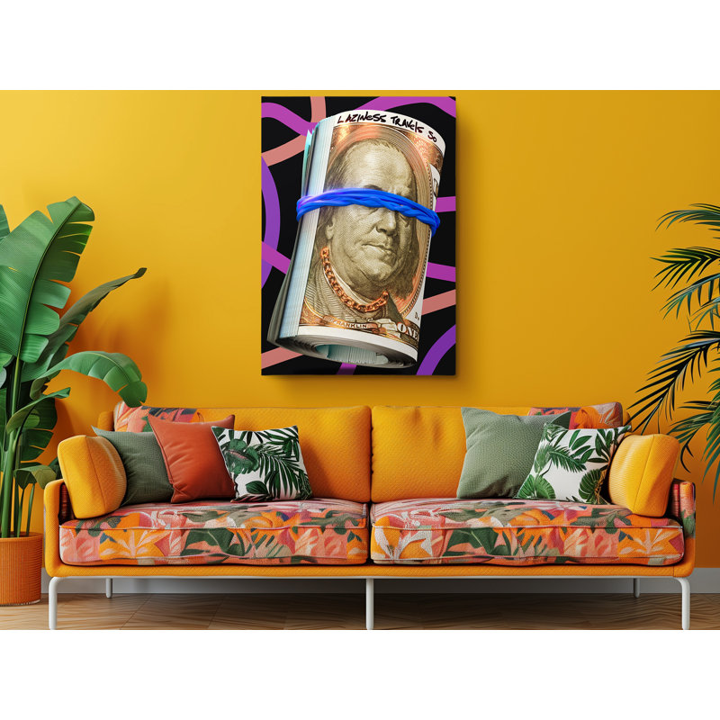 Winston Porter Stack Of Money Dollar Bills Canvas Art Print Wayfair 0529
